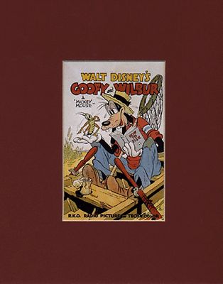 GOOFY & WILBUR~8 X 10 Mat Print~How To Fish~BOATS & WORMS~GRASSHOPPER ...