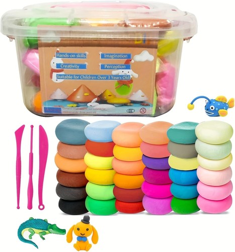 Air Dry Clay 36 Colors, Soft & Ultra Light, Modeling Clay for Students ...