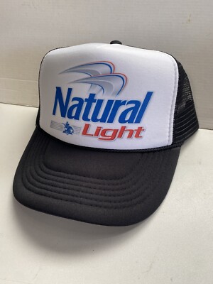 Vintage Natural Light Beer Hat Trucker Hat snapback Black Summer Party ...