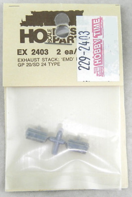 HO Scale Exhaust Stack EMD for GP20/SD24 Type (2 pcs) - Detail ...