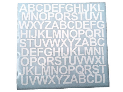 VINYL LETTERS 50WHITE Stick on Self Adhesive Letters of your CHOICE and ...