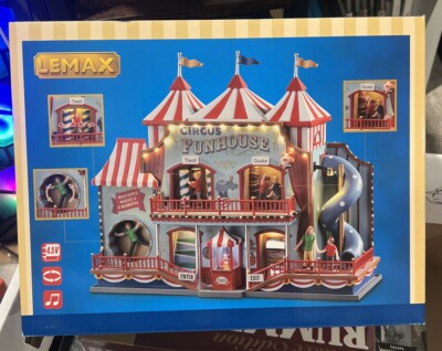 Lemax Carnival Circus Funhouse -Holiday Village Train Animated & Sound ...