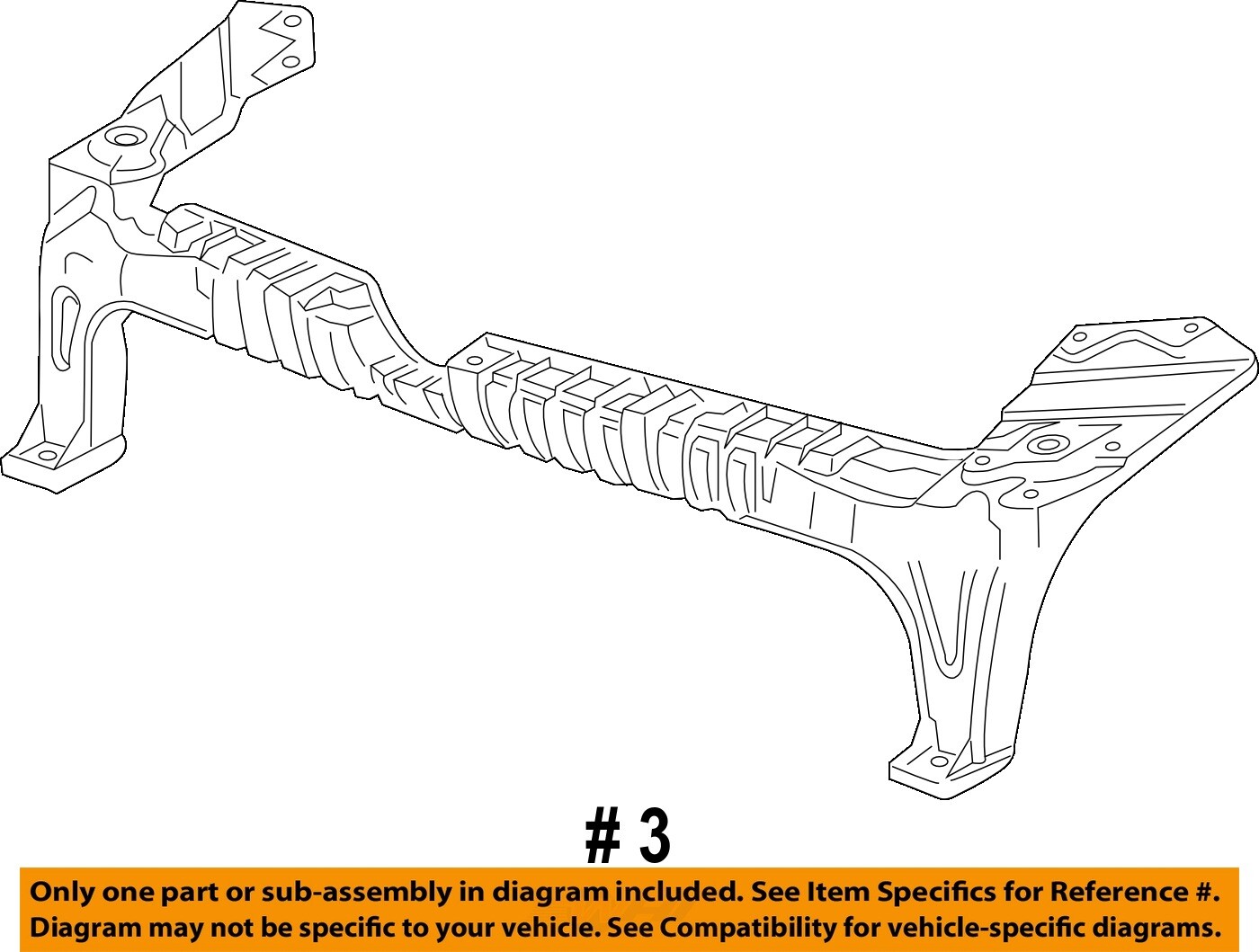 GM OEM 13-17 Enclave Front Bumper Bumper Components-Upper Support ...