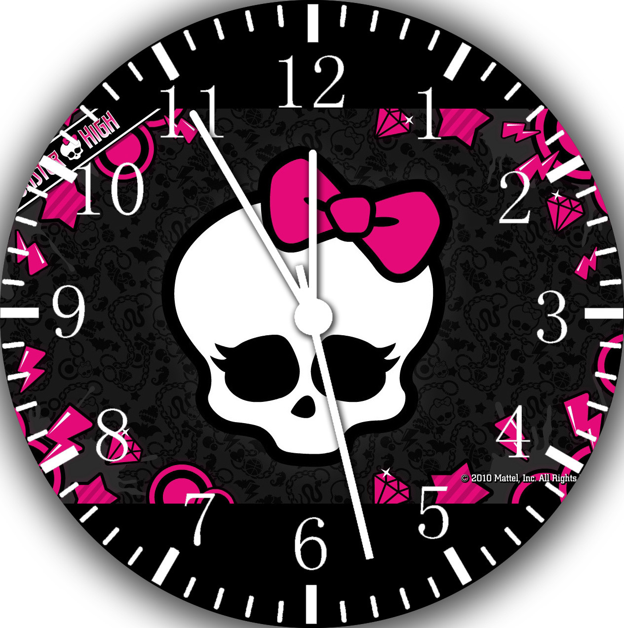 Monster High Frameless Borderless Wall Clock Nice For Gifts or Decor ...