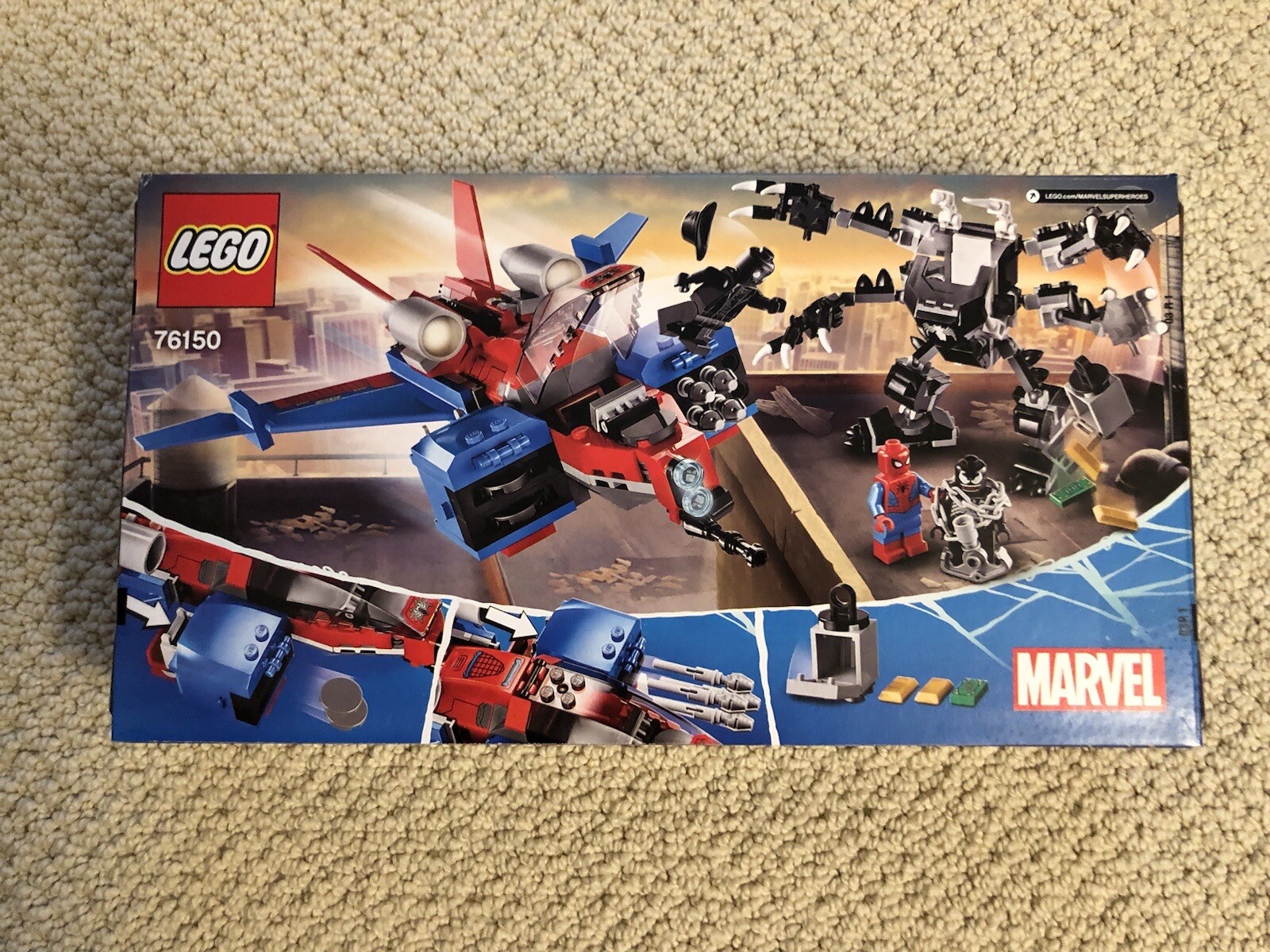 Lego 76150 SPIDERJET VS. VENOM MECH NEW SPIDER-MAN NOIR marvel SEALED ...