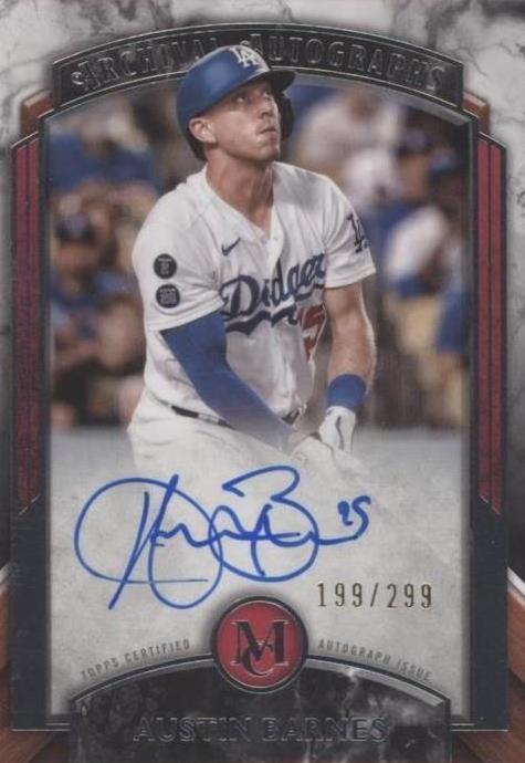2022 Topps Museum Collection - Archival Autographs Austin Barnes #AA ...