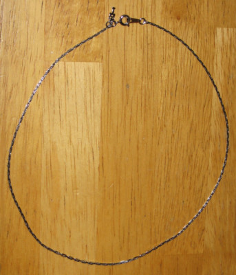 Bright Silver Colored Miniature Chain-Link Necklace | eBay