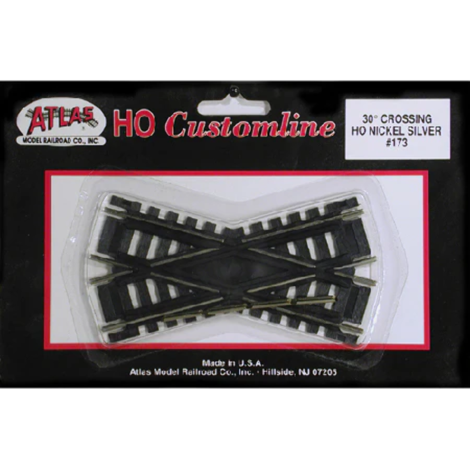 Atlas 173 HO Scale Code 100 Track 30 Degree Custom-Line Crossing | eBay