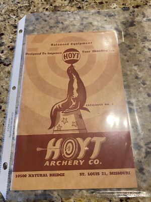 Vintage Archery Catalog Hoyt Catalog #8 Brochure Booklet | eBay