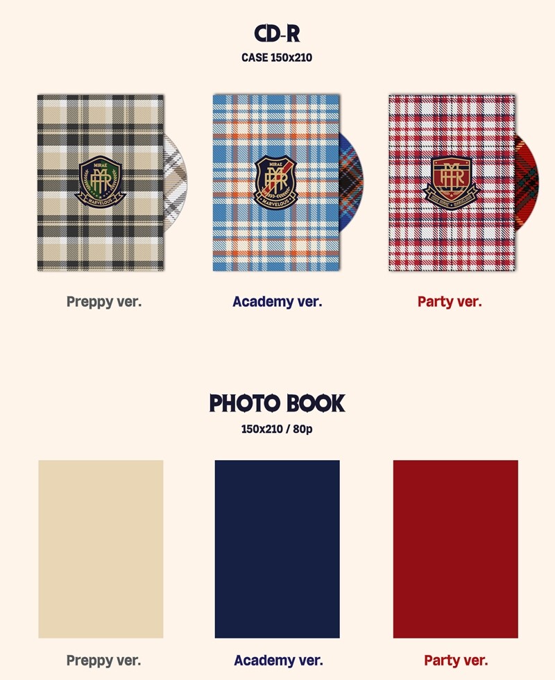 [1P] MIRAE - 'Marvelous - MIRAE 3rd Mini Album' Photo Book Cards K-pop ...