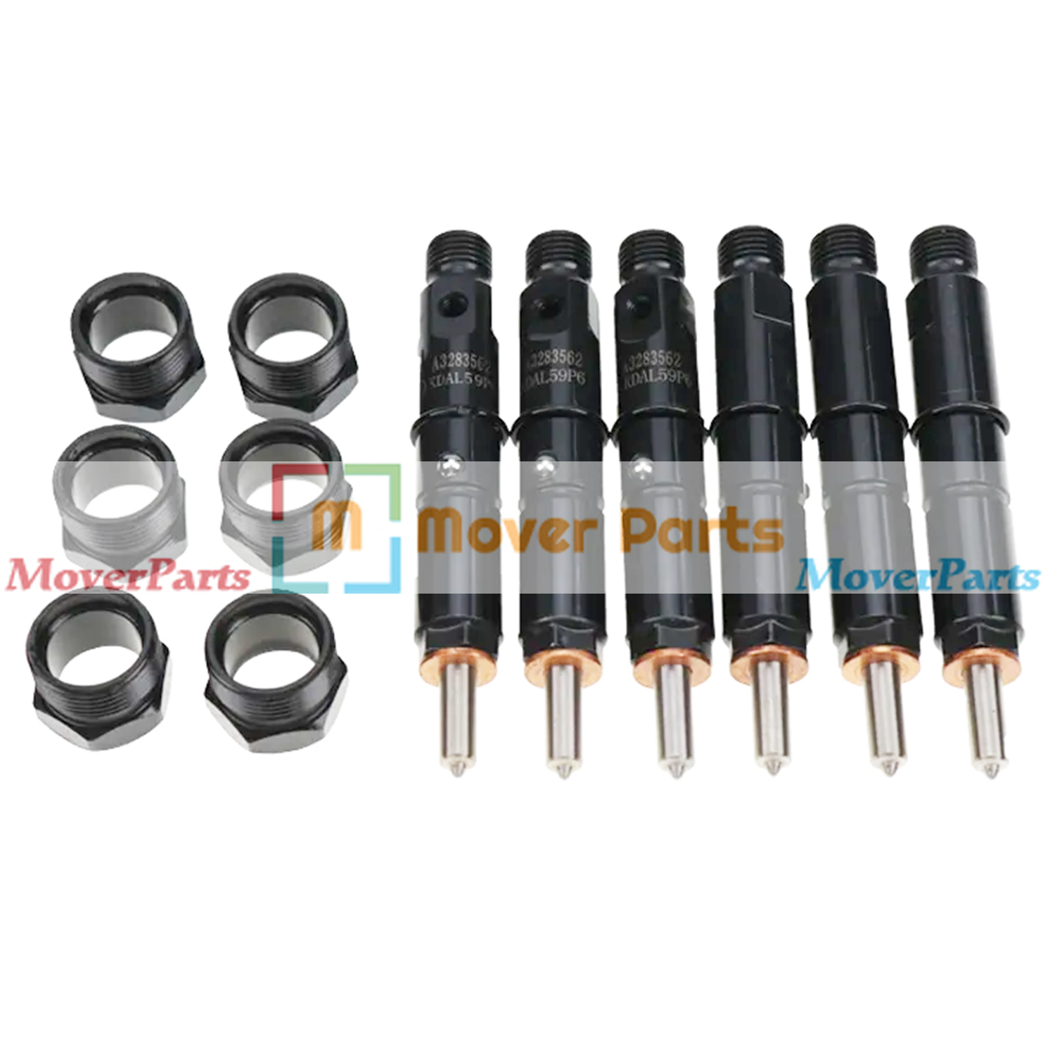 6 PCS Fuel Injector 3283562 for Cummins 6B 6BT 6BTA 5.9L KDAL59P6 ...