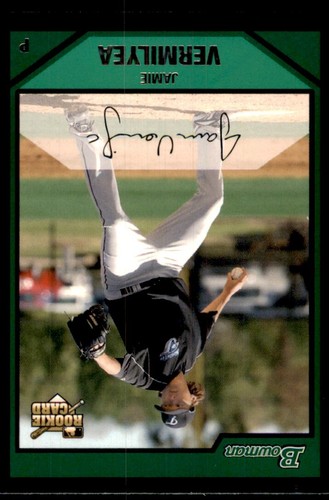 2007 BOWMAN DRAFT PICKS & PROSPECTS JAMIE VERMILYEA RC TORONTO BLUE ...