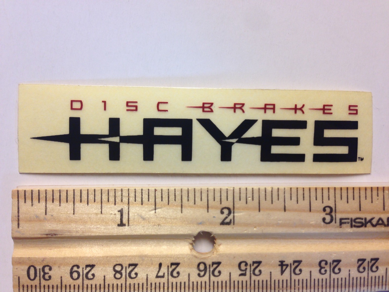 HAYES Disc Brake Bike Black ON CLEAR Frame Mountain Road STICKER DECAL ...