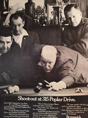 1970 Esquire Original Art Ad Advertisement BRUNSWICK Billiard Pool ...