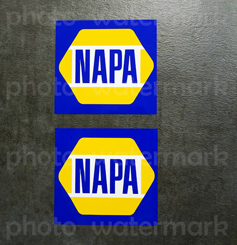 2pc NAPA sticker decal graphic autocollant Pick Size toolbox, drag ...