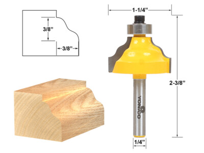 1/2" Wavy Edge Forming Router Bit - 1/4" Shank - Yonico 13125q | eBay