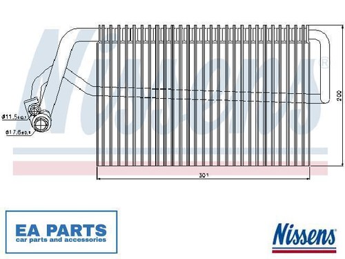 Evaporator, air conditioning for MERCEDES-BENZ NISSENS 92221 | eBay