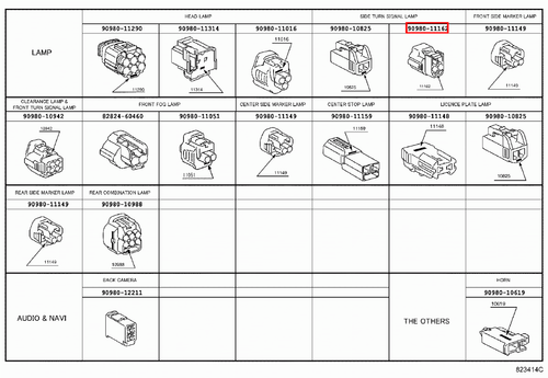 Genuine RAV4 ACA36 ACA33 ACA31 ACA30 ACA23 ACA22 ACA21 ACA20 Connector ...