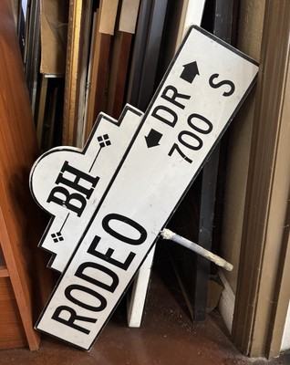Vintage Rodeo Dr Street Sign Beverly Hills | eBay
