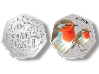 British Bird 50p Shaped Commemorative Coin Edition - Robin | eBay UK