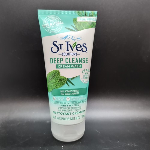 St. Ives Solutions Deep Cleanse Cream Wash Mint & Tea Tree 6 oz. | eBay