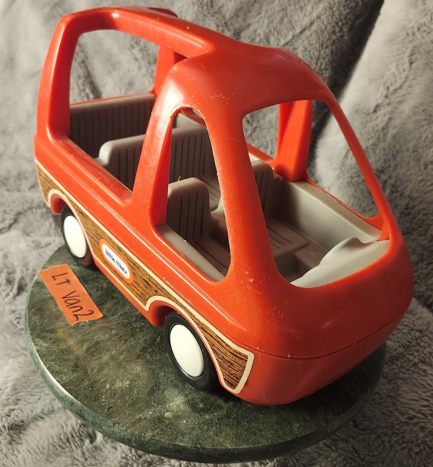 Vintage Little Tikes Red Minivan 2 Wood Panel Station Wagon Dollhouse ...