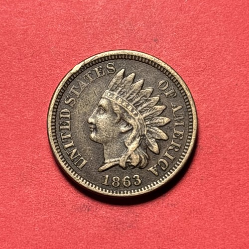 (1) Beautiful Toned Antique 1863 Indian Head Cent/Penny VF-VERY FINE | eBay