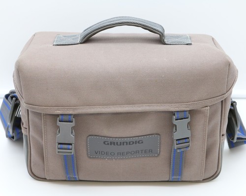Grundig Video Reporter Camera Bag Beige Gray Blue Universal | eBay