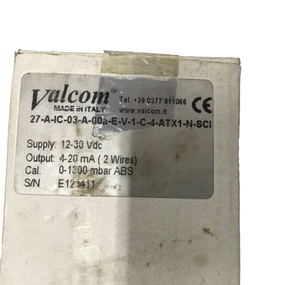 VALCOM Model 27-AIC-03-A-002-E-V-1-C- Low Pressure Transmitter 0-1300 mbar ABS | eBay UK