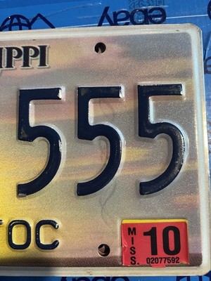 LICENSE PLATE PLATES Mississippi, Triple 555 lighthouse | eBay
