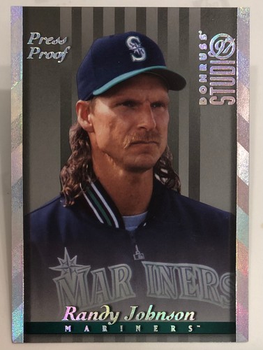 1997 Studio - Silver Press Proofs - Randy Johnson - #113 - Mariners ...