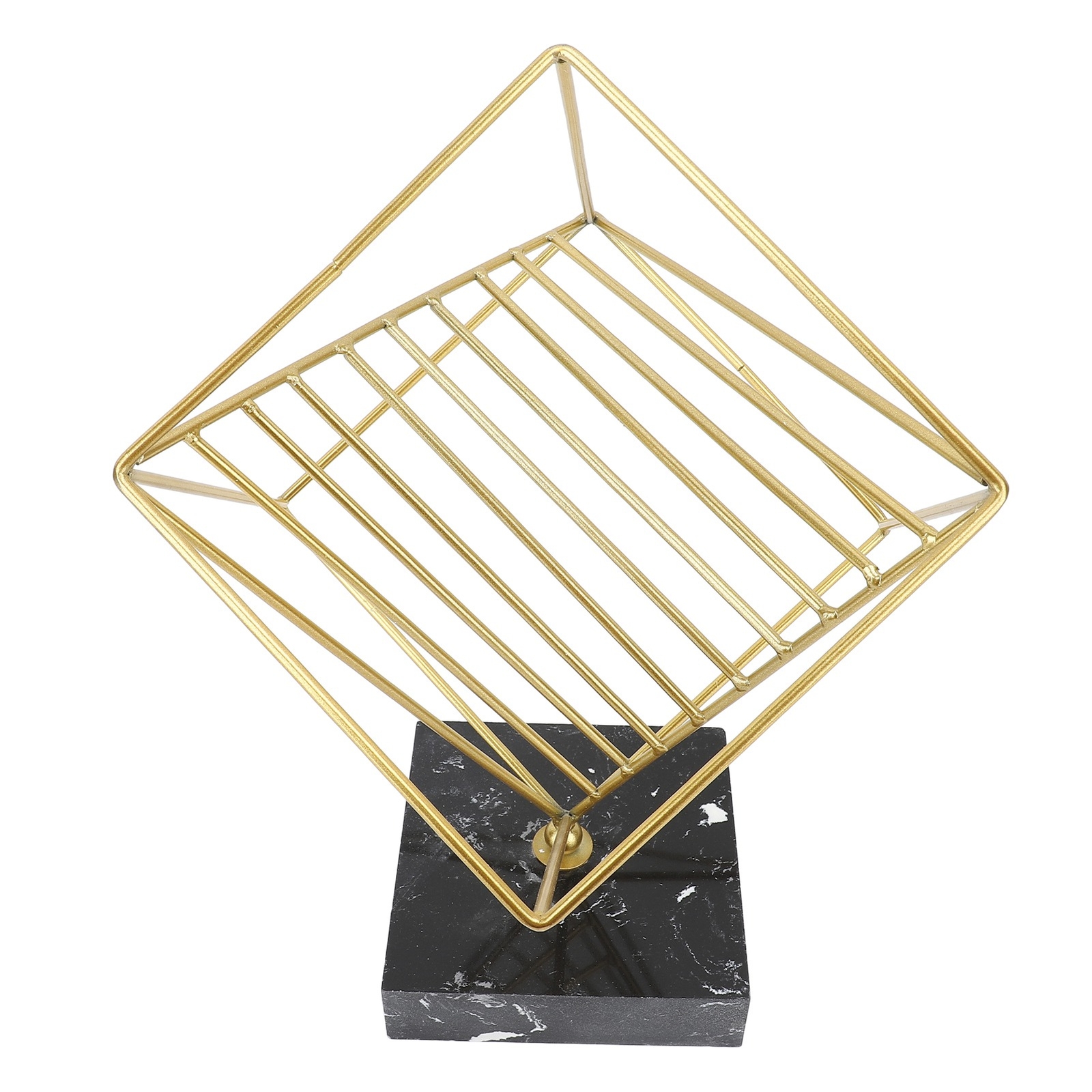 Metal Geometric Sculpture Abstract Decor Ornament Metal Frames Statue ...