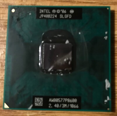 Intel Core 2 Duo P8600 2.4GHz Dual-Core (AW80577P8600) Processor SLGFD ...