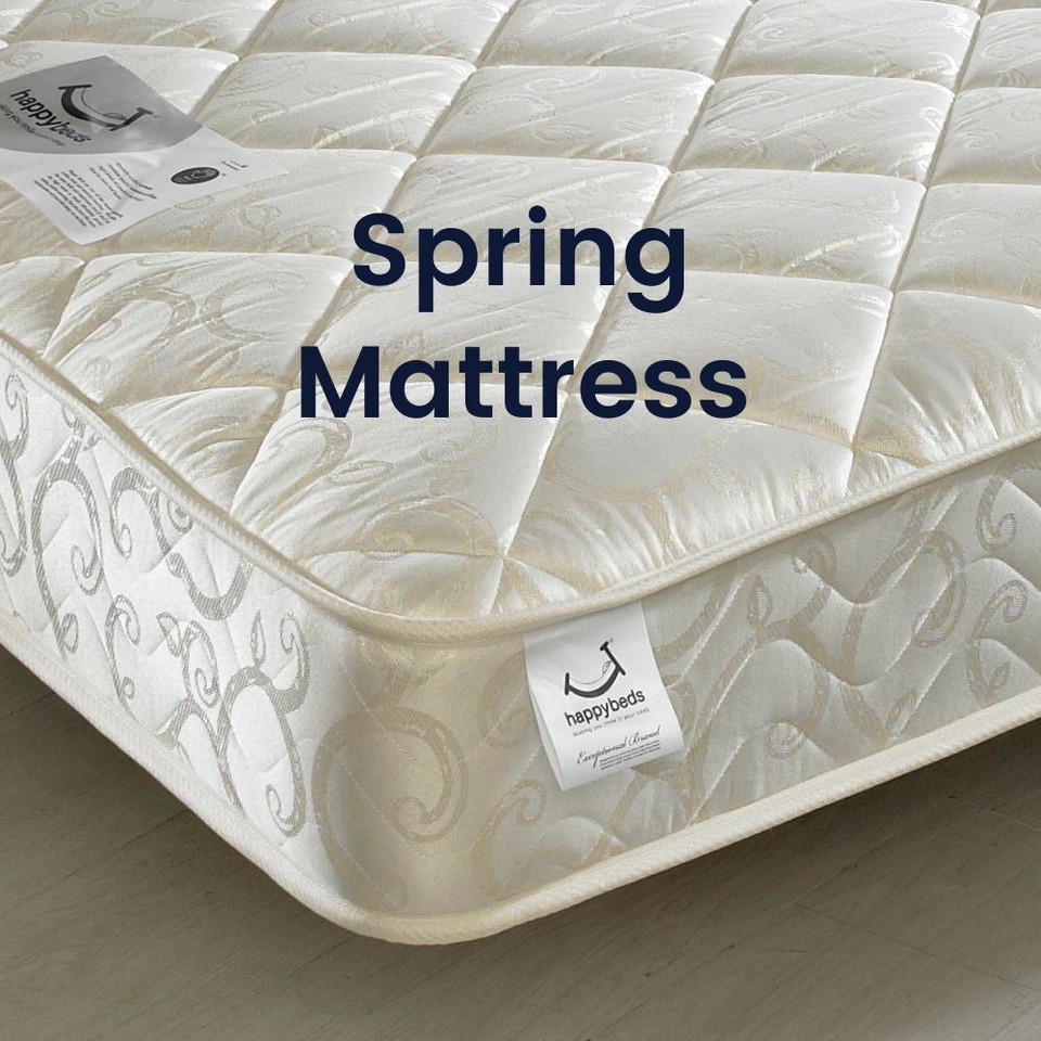 Wood Day Bed Tyler Storage White or Grey 3ft Single with 4 Mattress ...