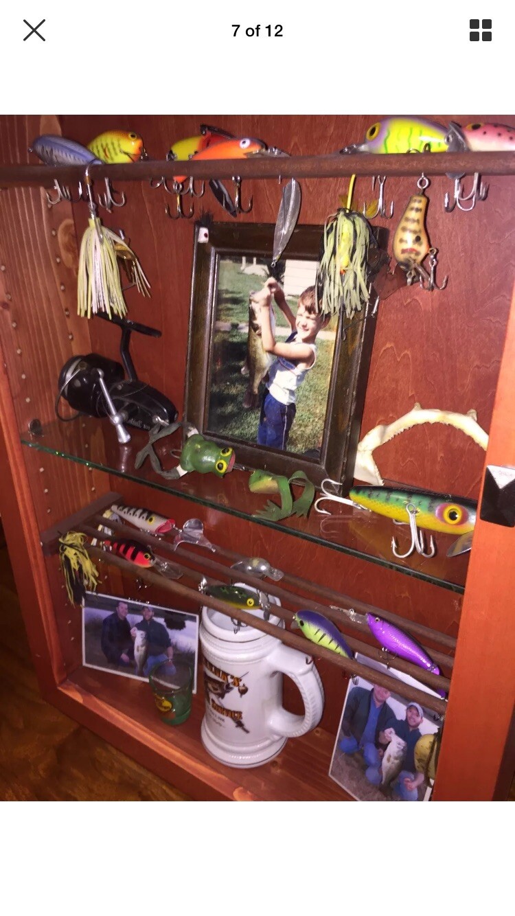 Vintage Fishing Lure/reel Display Case!!! | eBay