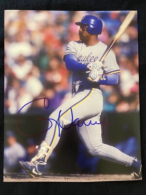 Greg Vaughn Milwaukee Brewers Signed Auto Autographed 8x10 Photo | eBay