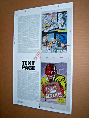 Comic Production Art Transparency Print Eclipse Comics DNAgents Cross 1 ...