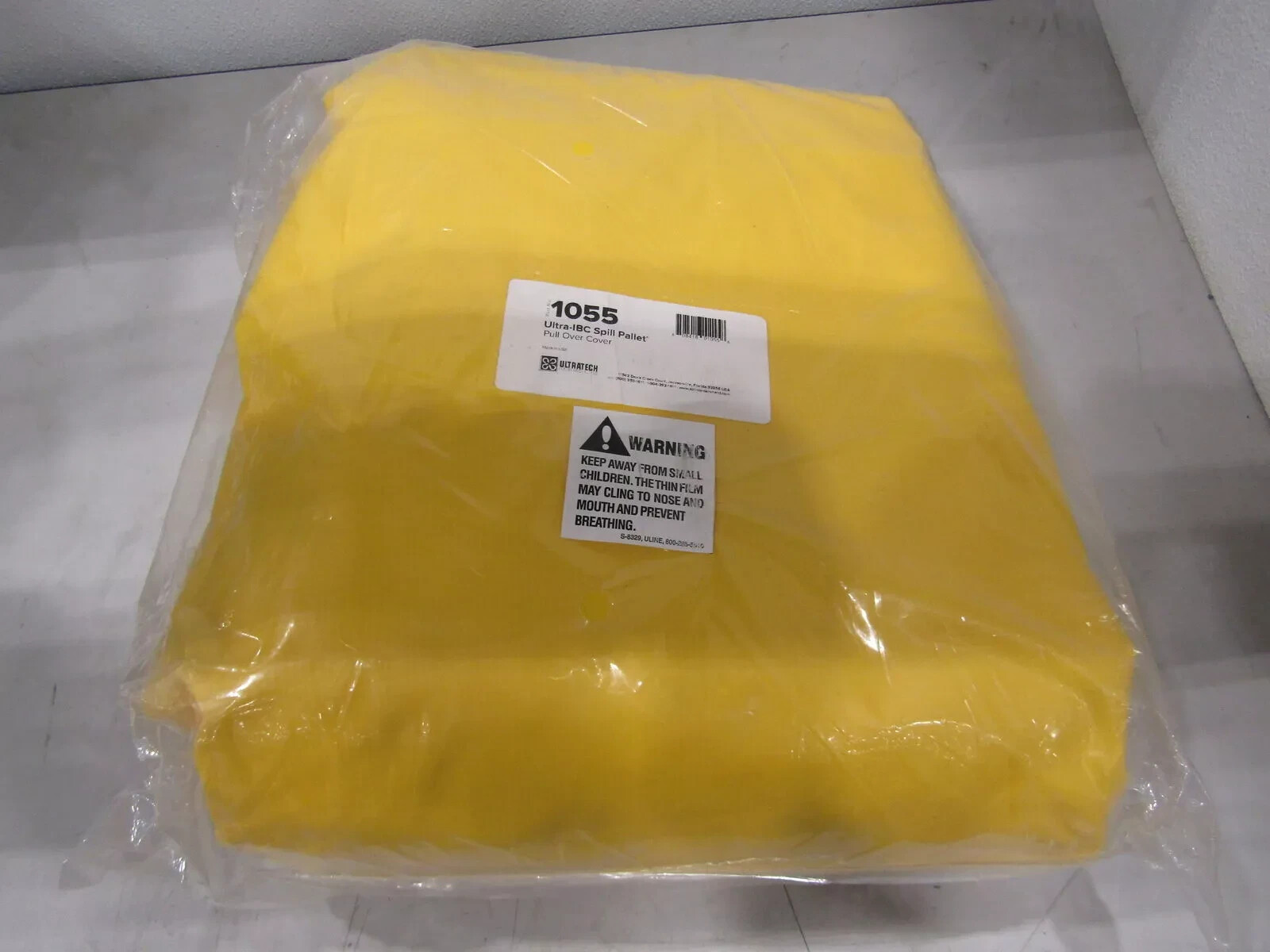 UltraTech 1055 Yellow IBC Bulk Container Spill Pallet Pull Over Cover ...