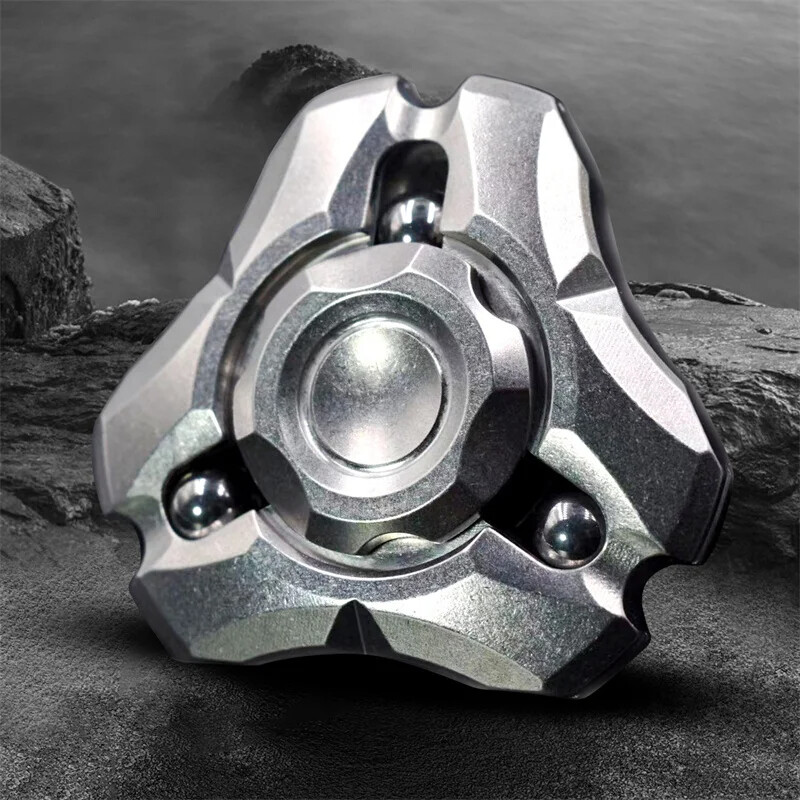 EDC Hand Spinner Adult Fidget Toys God Shield Stainless Steel Fidget ...