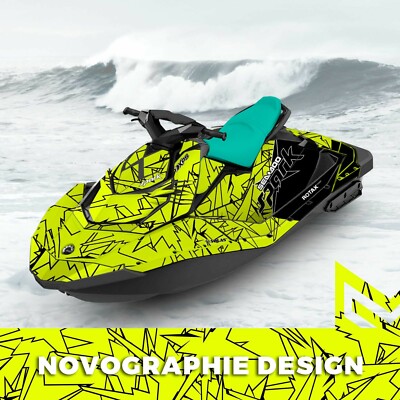 SEADOO SPARK sticker trixx GRAPHIC KIT 2up + 3up Jet Ski full wrap ...