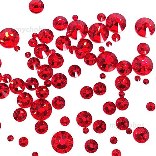 Light Siam (227) Red 144 Pcs Swarovski 2058/2088 Crystal Flatbacks Red ...