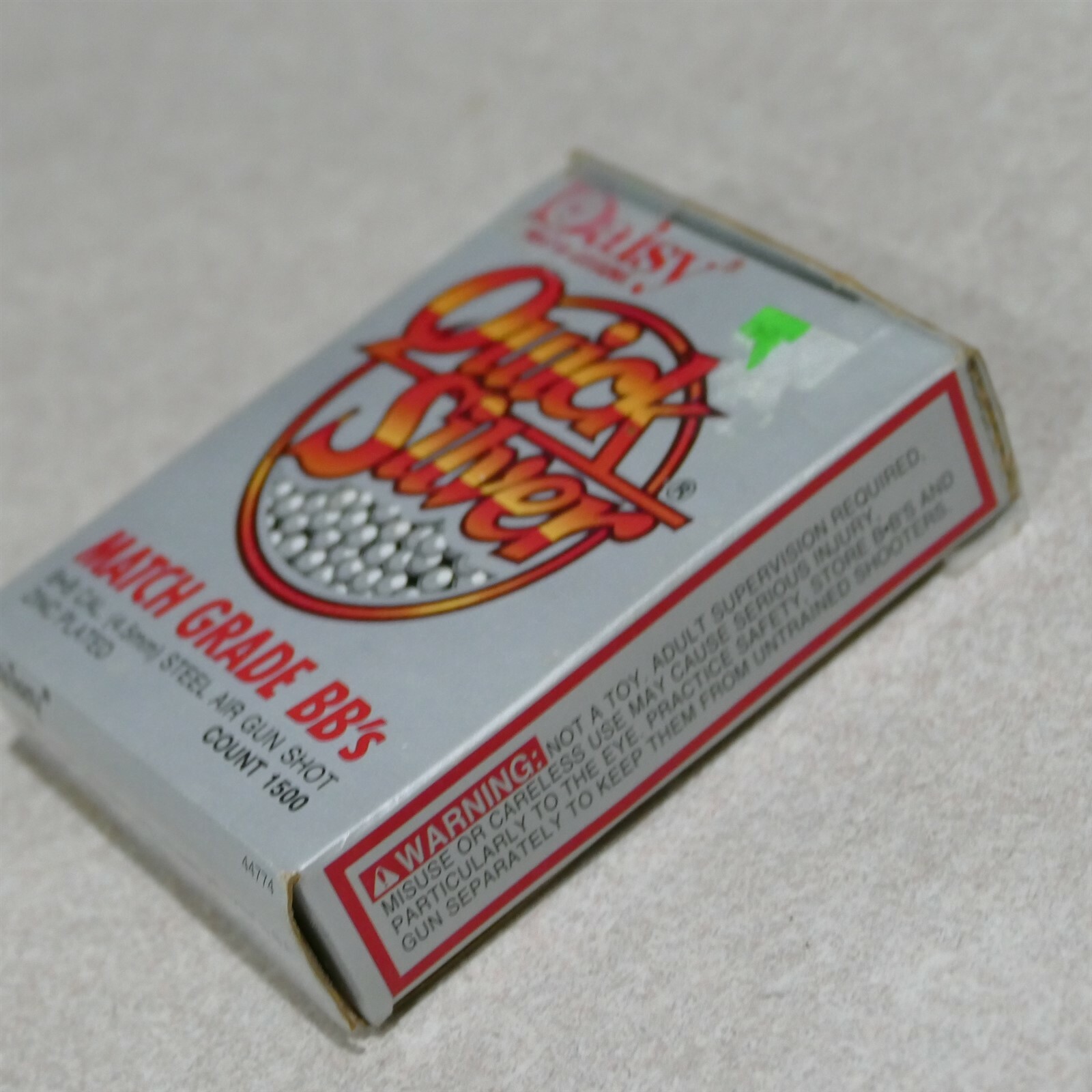 Vintage Daisy Bullseye Quicksilver Match Grade BBs 4.5mm Zinc Plated ...