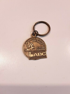 ABC MOST IMPROVED BOWLING LEAGUE AVERAGE KEY CHAIN | eBay