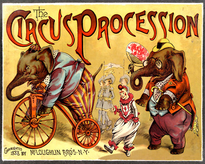 THE CIRCUS PROCESSION Circus Poster Giclee High Res 8x10 Print | eBay