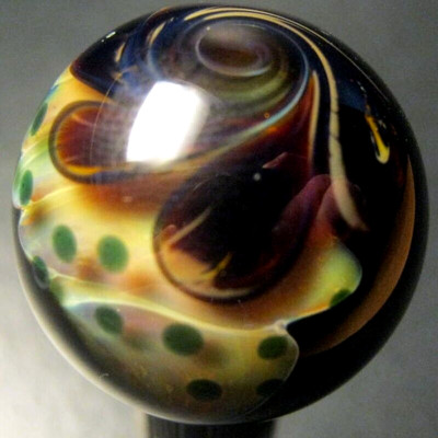 Boomwire Glass Marbles .86" lampwork boro handmade contemporary art ...