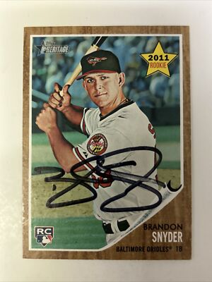 Brandon Snyder Autographed 2011 Topps Heritage #99 In Person N694 | eBay