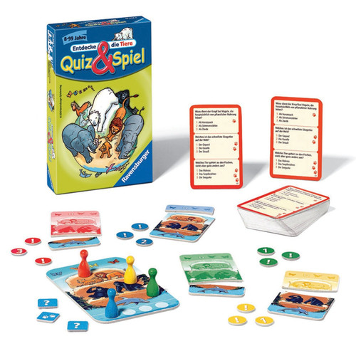 Ravensburger Tier-Quizspiel für Kinder ab 8 Jahren - 150 Fragen ...