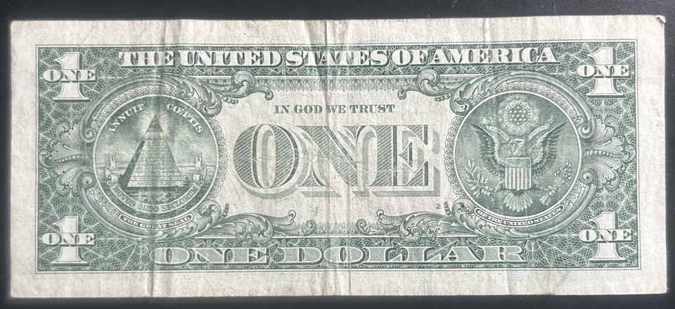 (LOW SERIAL NUMBER STAR NOTE!) $1 Rare Four Digit Fancy Serial Number ...