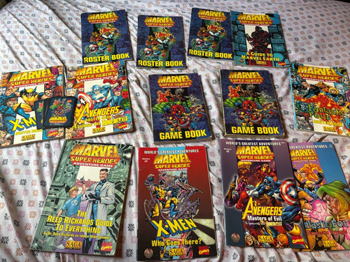 Marvel Super Heroes Adventure Game Book Lot | eBay
