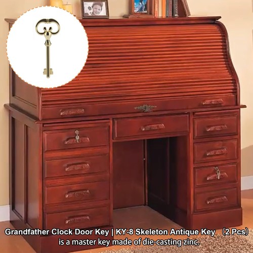 Skeleton Keys Set,ROLL TOP Desk Lock Key,Grandfather Clock Door Gold ...